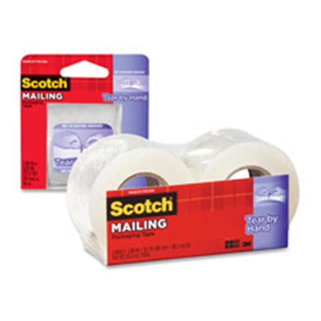 3M MMM3841 Tear-By-Hand Packaging Tape- 1-. 88inchx52ft. - 1-. 50inch ...