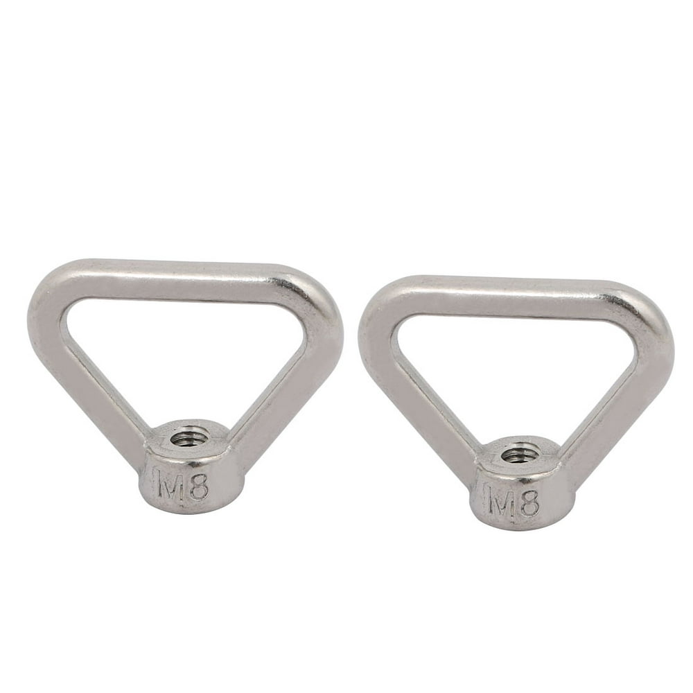Uxcell M8 Thread 304 Stainless Steel Triangle Ring Shaped Lifting Eye ...