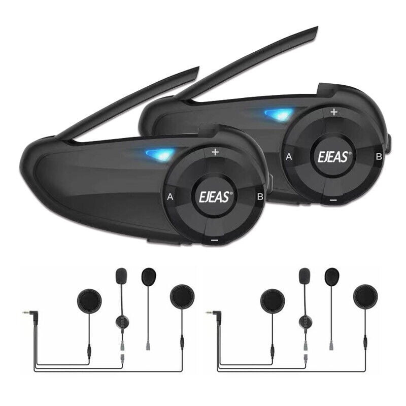 EJEAS 7 Rider Bluetooth Intercom for Helmet Motorcycle 2 pak - Walmart.com