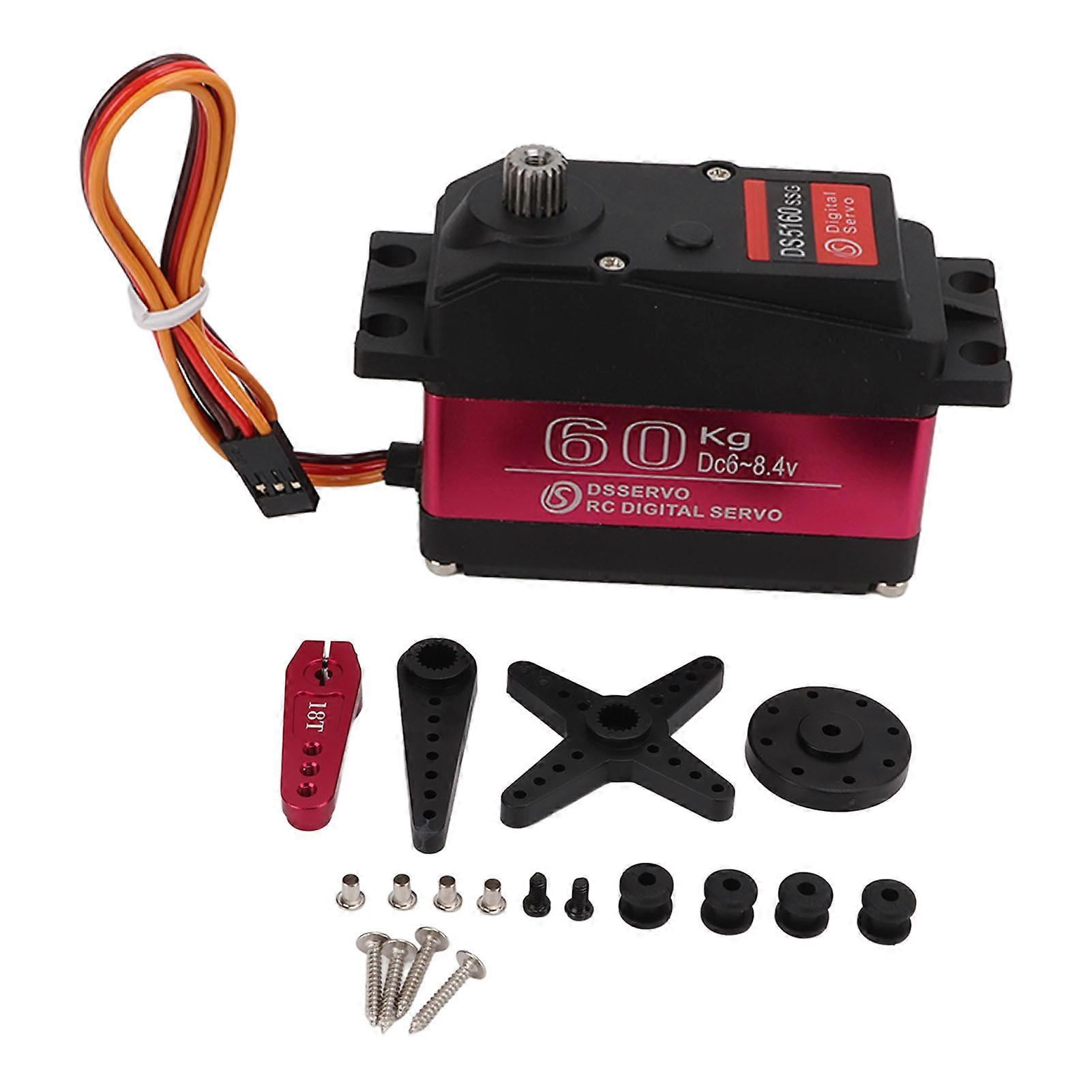 60kg 8.4V High Voltage Waterproof Digital Servo for DS5160 RC Car ...