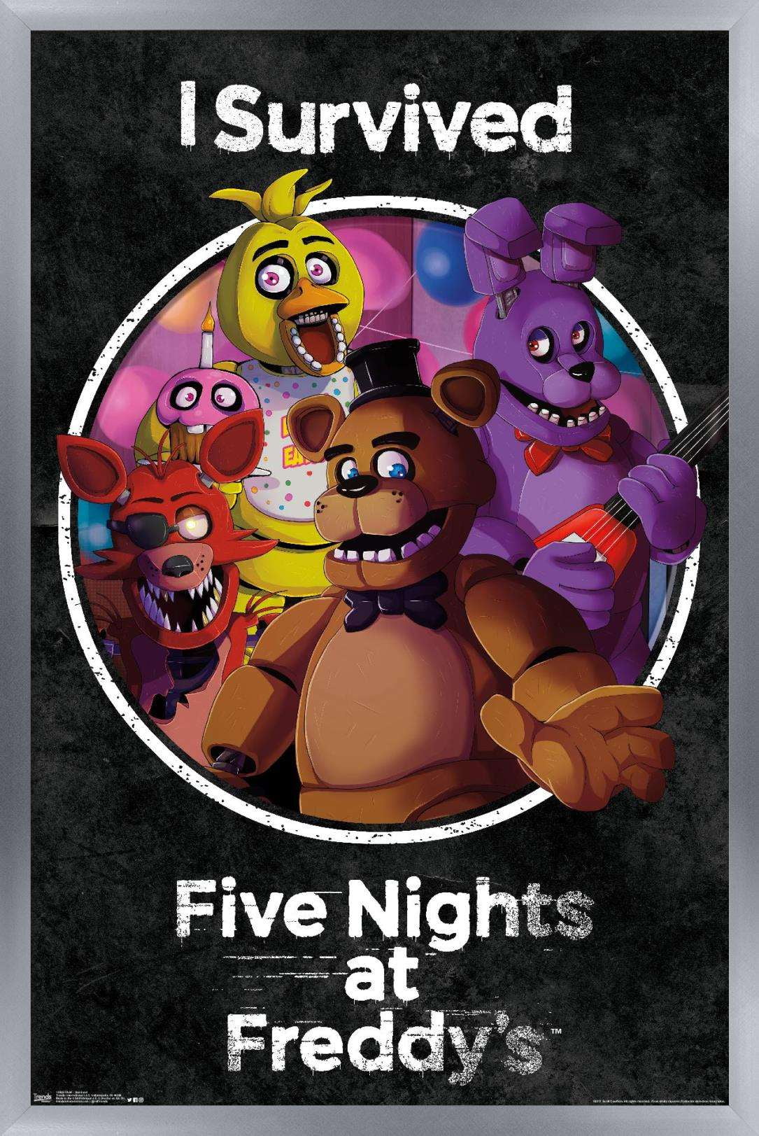 Five Nights at Freddy's - SurVived Wall Poster, 14.725" x 22.375 ...