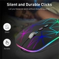 TENMOS Wireless Bluetooth Mouse LED Rechargeable Mouse with USB ...