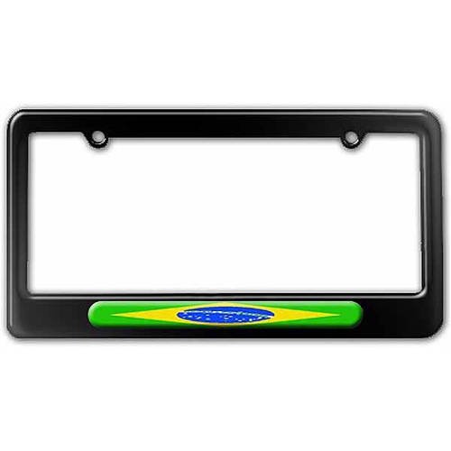 Brazilian Flag, Brazil License Plate Tag Frame, Multiple Colors ...
