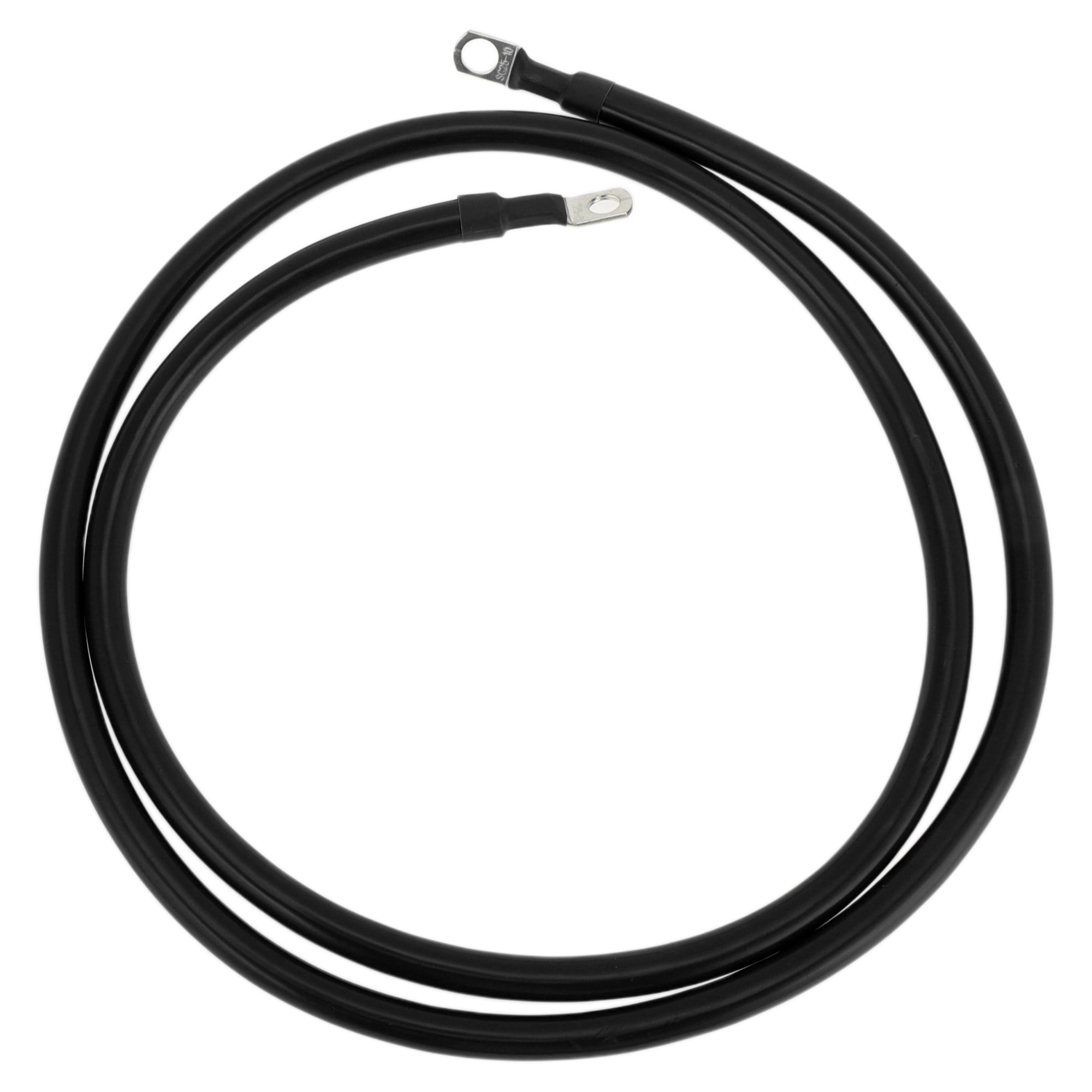 1 Pc Cable Inversor de Batería Cable de Batería 3/8" Lug 5/16" Lug 3 AWG Gauge 5FT Negro Cobre ...