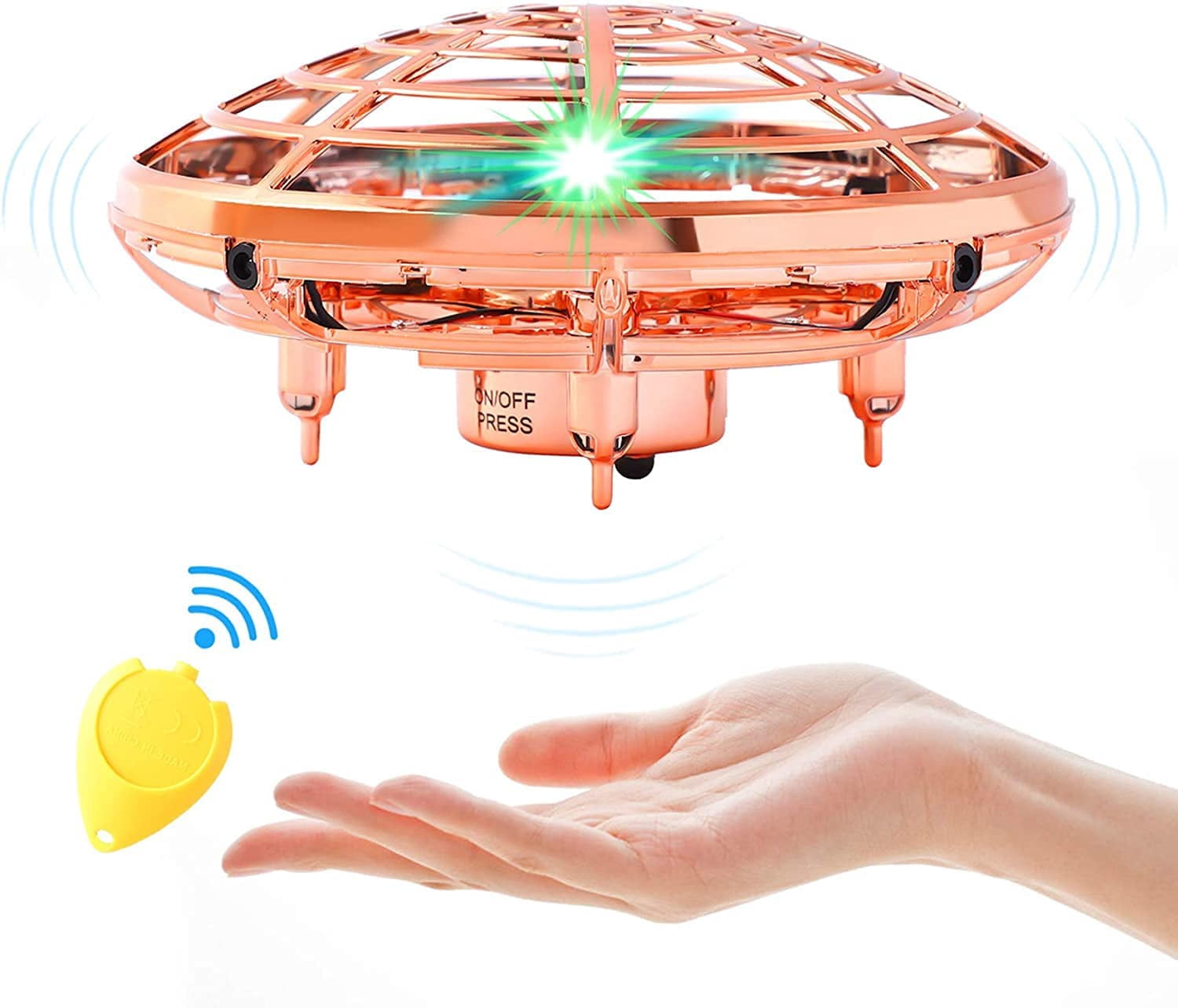 Flying Toy Mini Drone for Kid, Hand Controlled Flying Ball with LED ...
