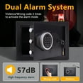 Vuaicrao 1.25 Cu.ft.Fire and Water Resistant Safes with Digital Keypad ...