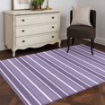Area Rug 3x5ft Rustic Purple Gradient Stripe Area Rugs Washable Low ...