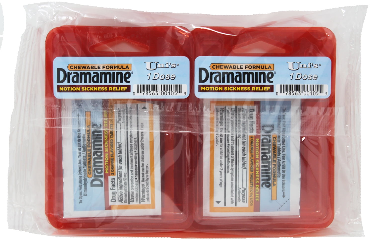 Dramamine 6 Pack | Motion Sickness Medication - 100mg per Caplet in ...