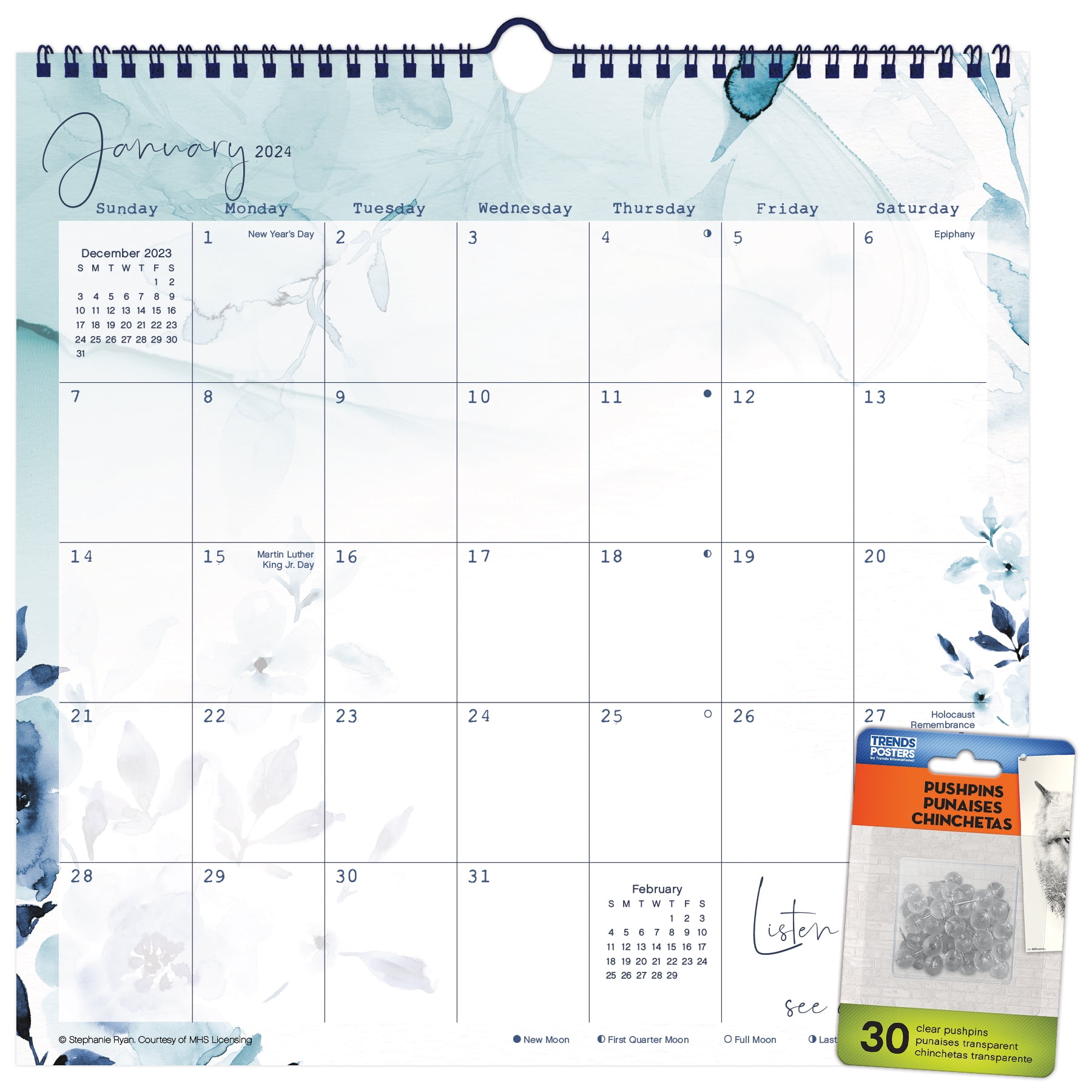Trends International 2024 Mindfulness by Stephanie Ryan Spiral Wall ...
