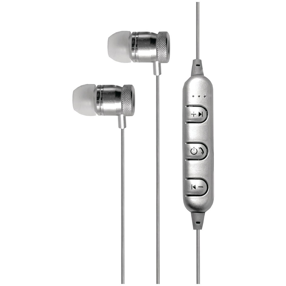 Billboard BB487 Bluetooth Metal Earbuds with Microphone (Silver ...