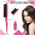 3 Pcs Slick Back Hair Brush Set Hair Brush Edge Control Brush Teasing ...