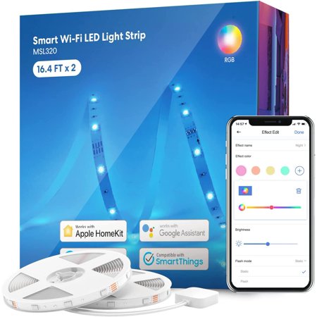 meross Smart LED Strip Lights Works with Apple HomeKit, Alexa, Google ...