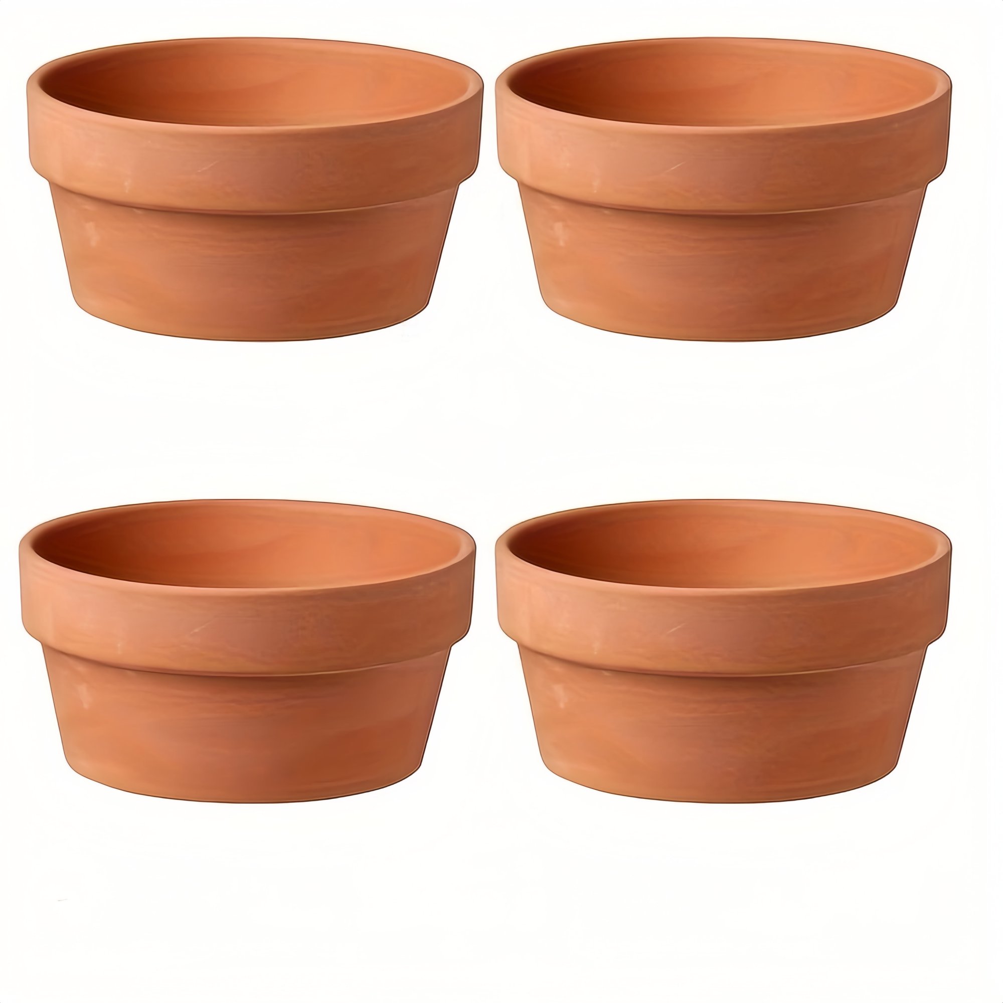 Click here for 4pcs  Terracotta Buld Pots 4.5X2.3 Flower Pots Cla... prices