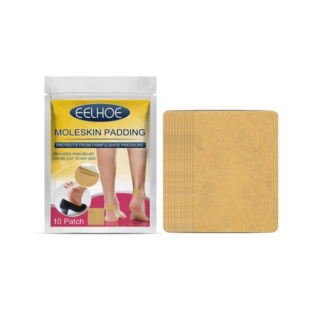10 Patches Moleskin Heel Protection Patch Adhesive Tape Patches for ...