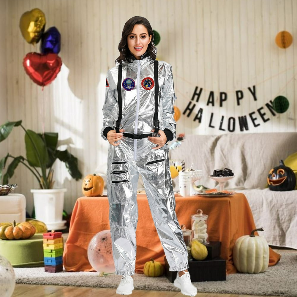 Astronaut Spaceman Costume Cosplay Jumpsuit Cloth For Halloween