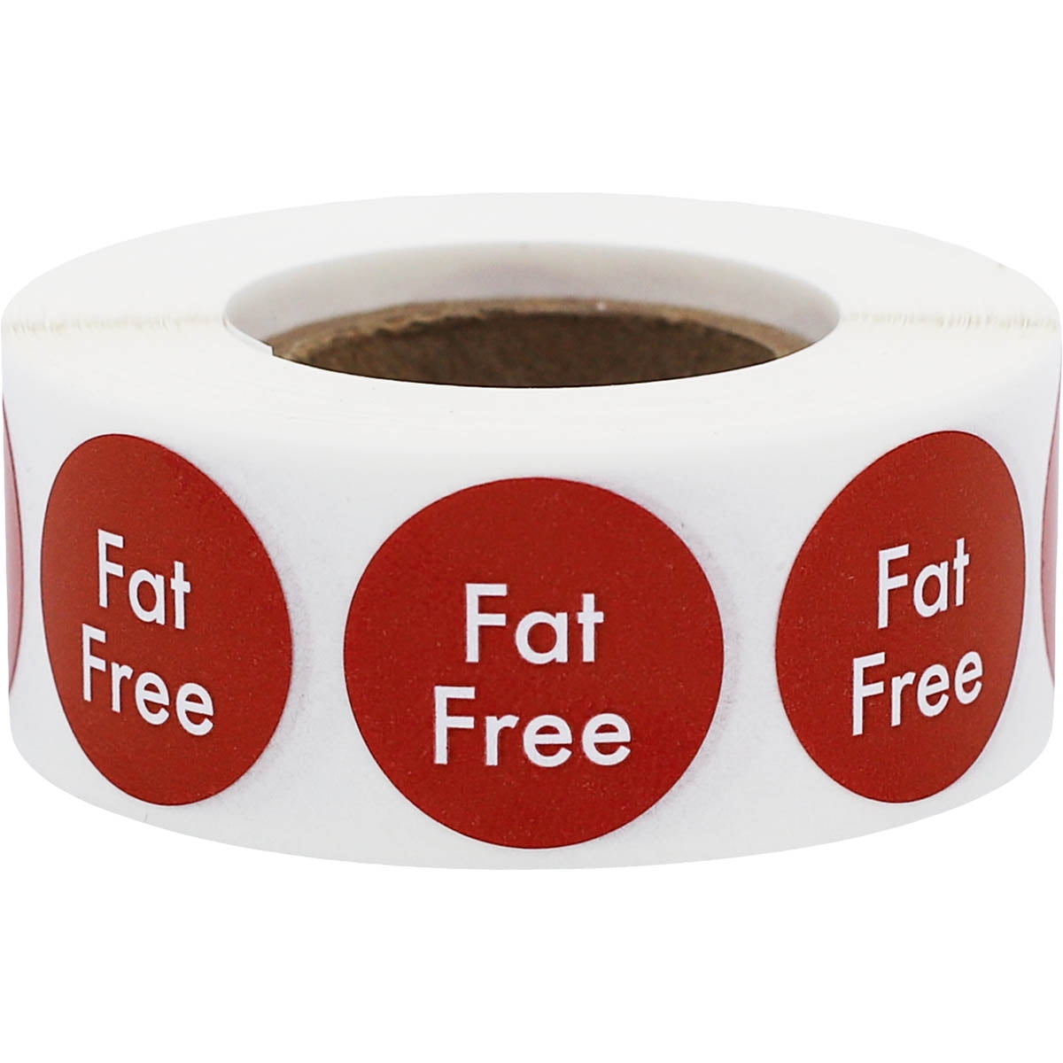 Fat Free Labels - Food Labels | 3/4″ Round - 500 Pack - Walmart.com