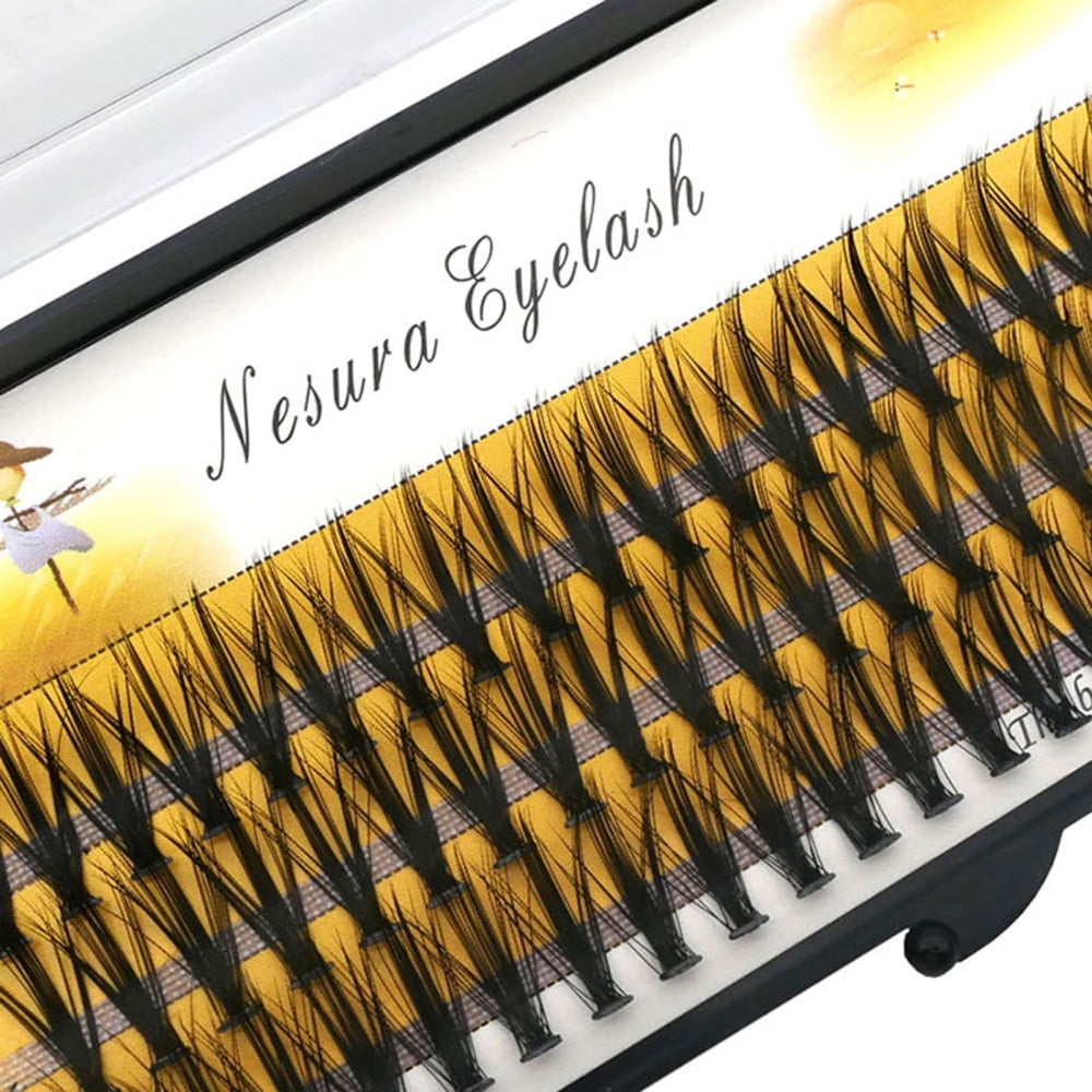 Soft Faux Individual Eyelashes Segmented Look Fake Lashes Extension for ...