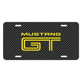 Ford Mustang 50 Years 3D Logo 12" x 4.25" European Look Black Half-Size ...