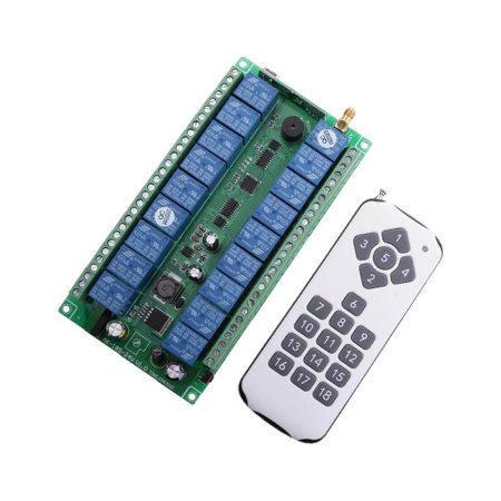 DC 12V-24V 18 Channel Wireless Remote Control Switch Receiver ...