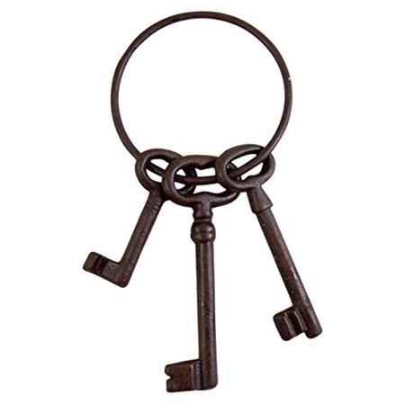Super Z Outlet Pirate Ship Skeleton Jail Keys Set - Cast Iron Costume ...