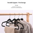 10 Pcs Flocked Clothes Hanger, Non Slip Velvet Hangers with Gentle Grip ...