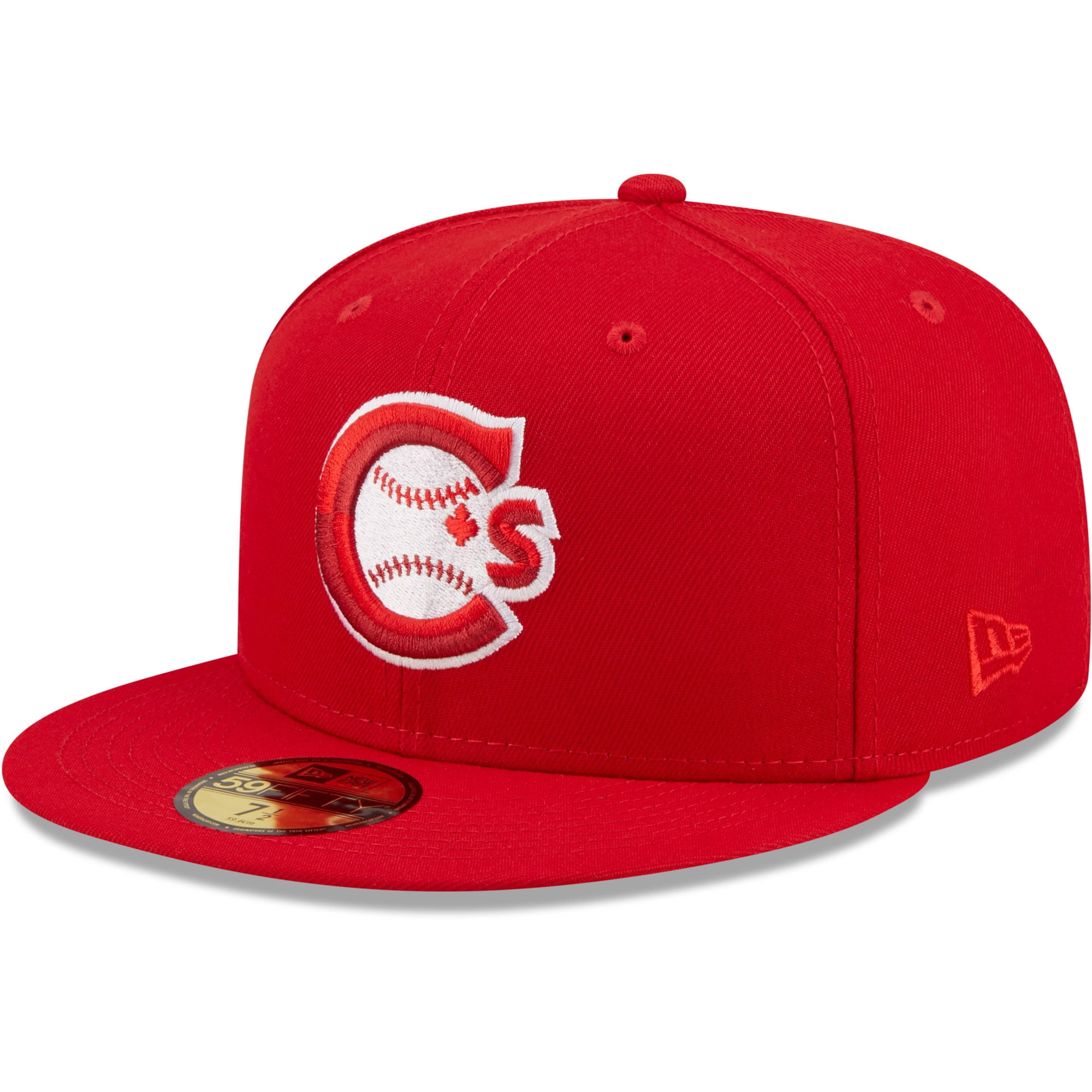 Men's New Era Red Vancouver Canadians Authentic Collection 59FIFTY ...