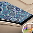 Boho Floral Window Privacy Film Rainbow Static Cling Stain Glass Window ...