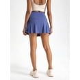 Lilac Purple Womens High-Waisted Crossover Pleated Tennis Skort For ...