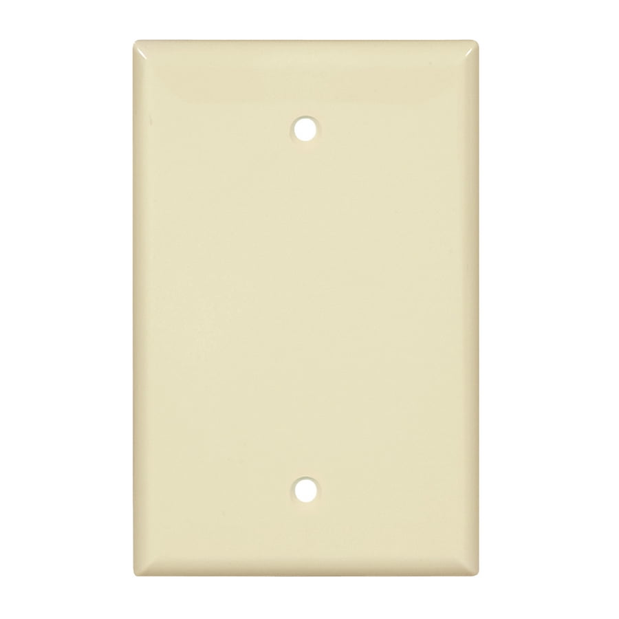 Cooper PJ13A Almond Mid-Size Unbreakable Single Gang Blank Box Mount ...