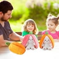 Joyivity Reversible Strawberry Bunny Plush Toy, 10 inch, Cute Fluffy ...