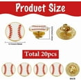 20Pcs Sport Enamel Pins Alloy Brooches for Backpack Clothes Baseball ...