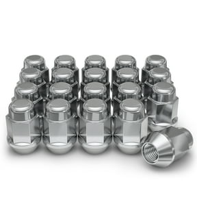 Gorilla Automotive Acorn Black Chrome Wheel Locks, 12mm x 1.25 Thread ...