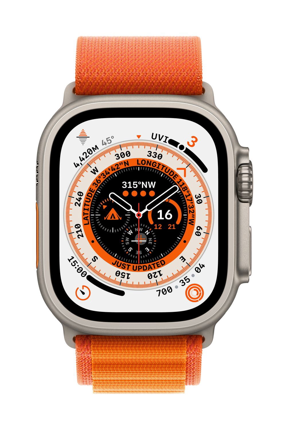 Apple Watch Ultra (GPS + Cellular) 49mm - Orange Alpine Loop - Walmart.ca