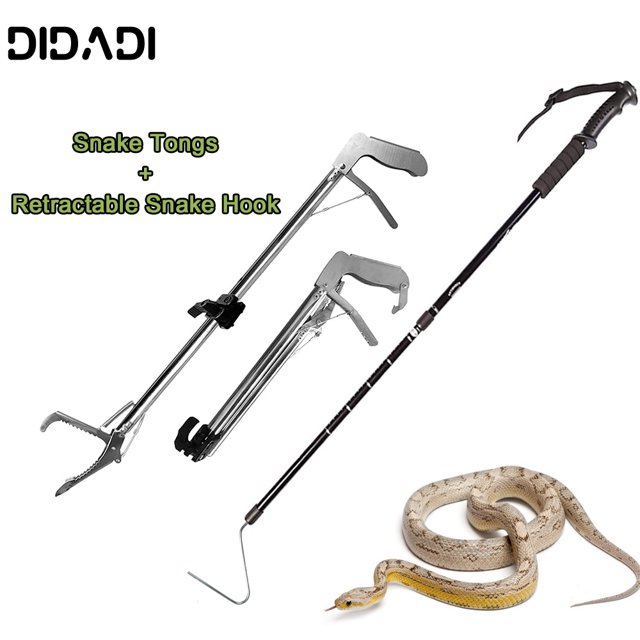 DIDADI 3 SECTION 28.5" to 57" Foldable Snake Catcher + 26“ to 52 ...
