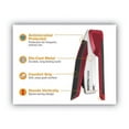Inpower Spring-Powered Premium Desktop Stapler, 28-Sheet Capacity, Red ...