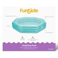 Funsicle Lagoon Blue OctaClear Inflatable Swimming Pool, Octagonal ...
