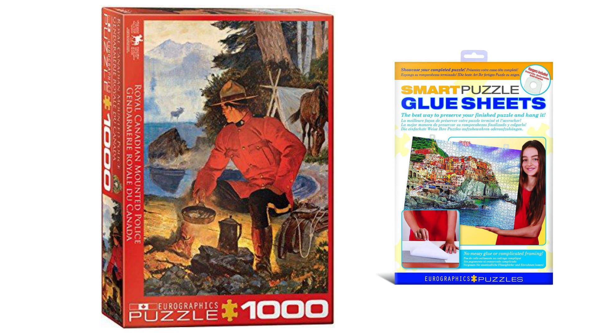 Bundle of 2 |RCMP Morning Campfire 1000-Piece Puzzle + Smart Puzzle ...