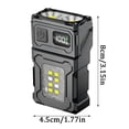 1200 Lumen Super Bright Rechargeable Flashlight With 180° Rotating ...