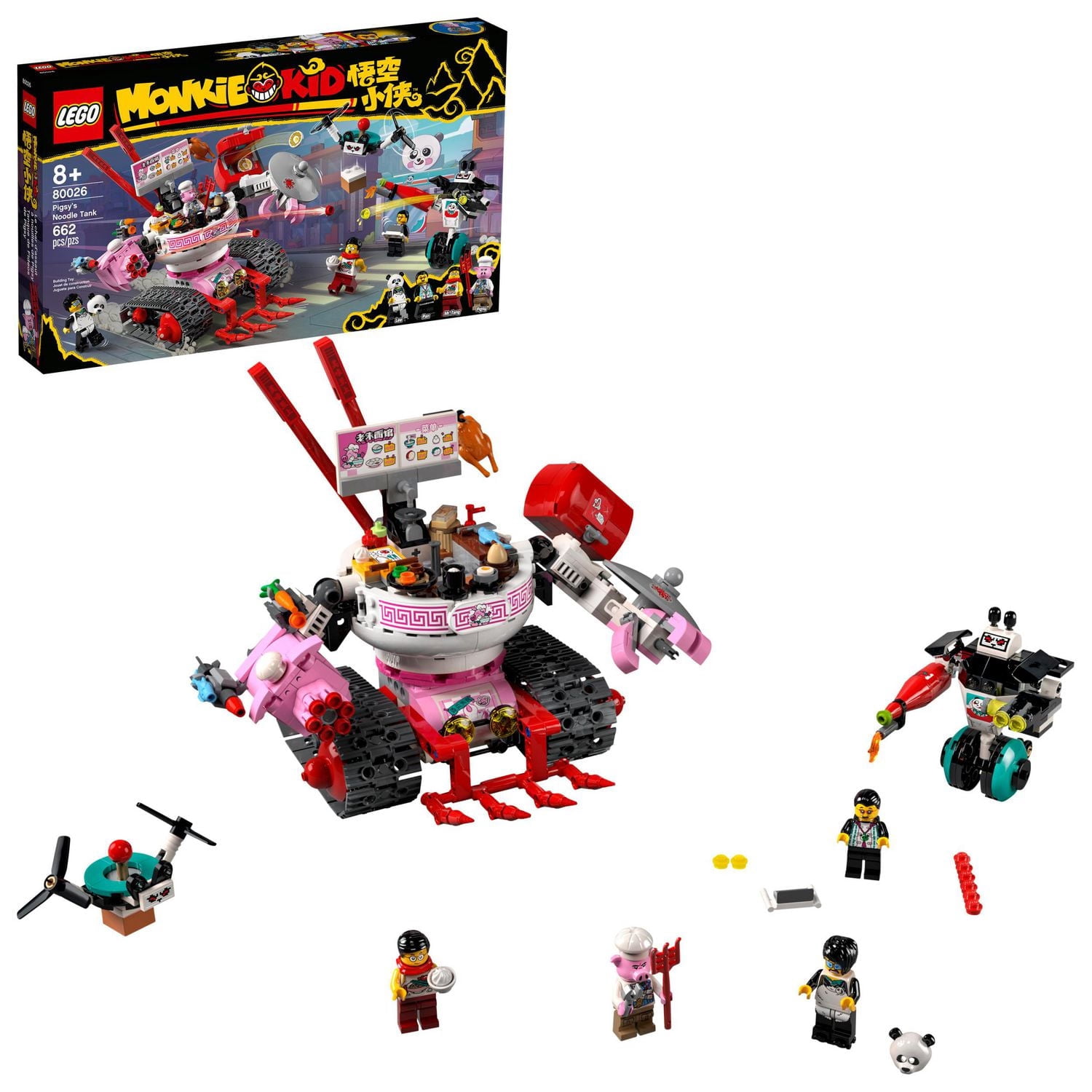 LEGO Monkie Kid Pigsy’s Noodle Tank 80026 Toy Building Kit (662 Pieces ...