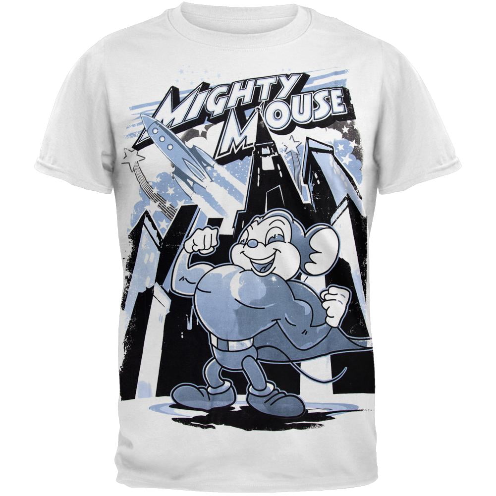 Mighty Mouse - Rocket Mouse Soft T-Shirt - Walmart.com