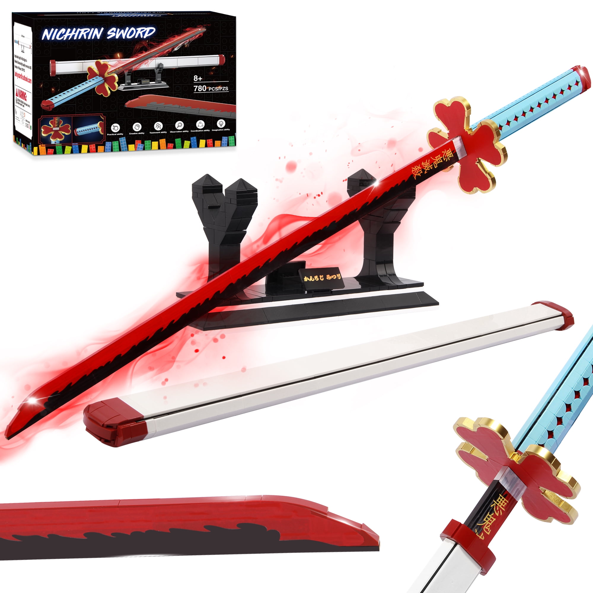 Demon Slayer Swords Compatible with Lego, 39in Kanroji Mitsuri Sword ...