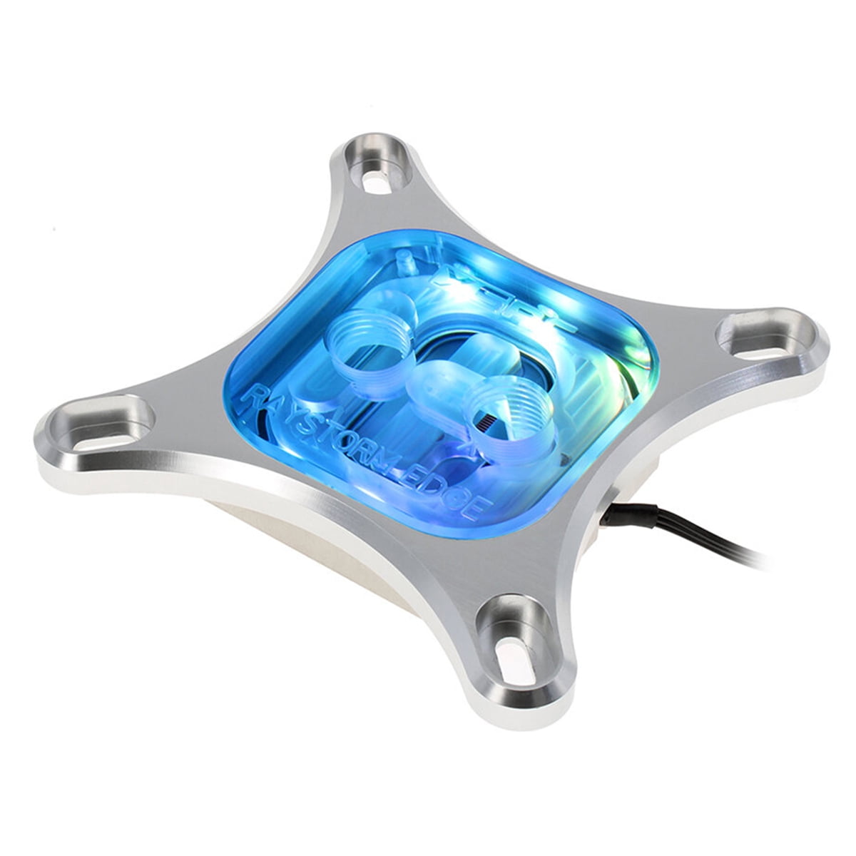XSPC RayStorm EDGE CPU Water Block, Intel, Addessable RGB, Silver ...