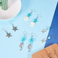 1 Box 10 Pair Starfish Seahorse Shell Turquoise Earring Making Kit ...
