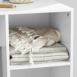 Mainstays 6-Cube Storage Computer Desk, White - Walmart.com