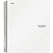 Spiral Notebook 5 Subject College Ruled Feature Rich Coral - Five Star ...