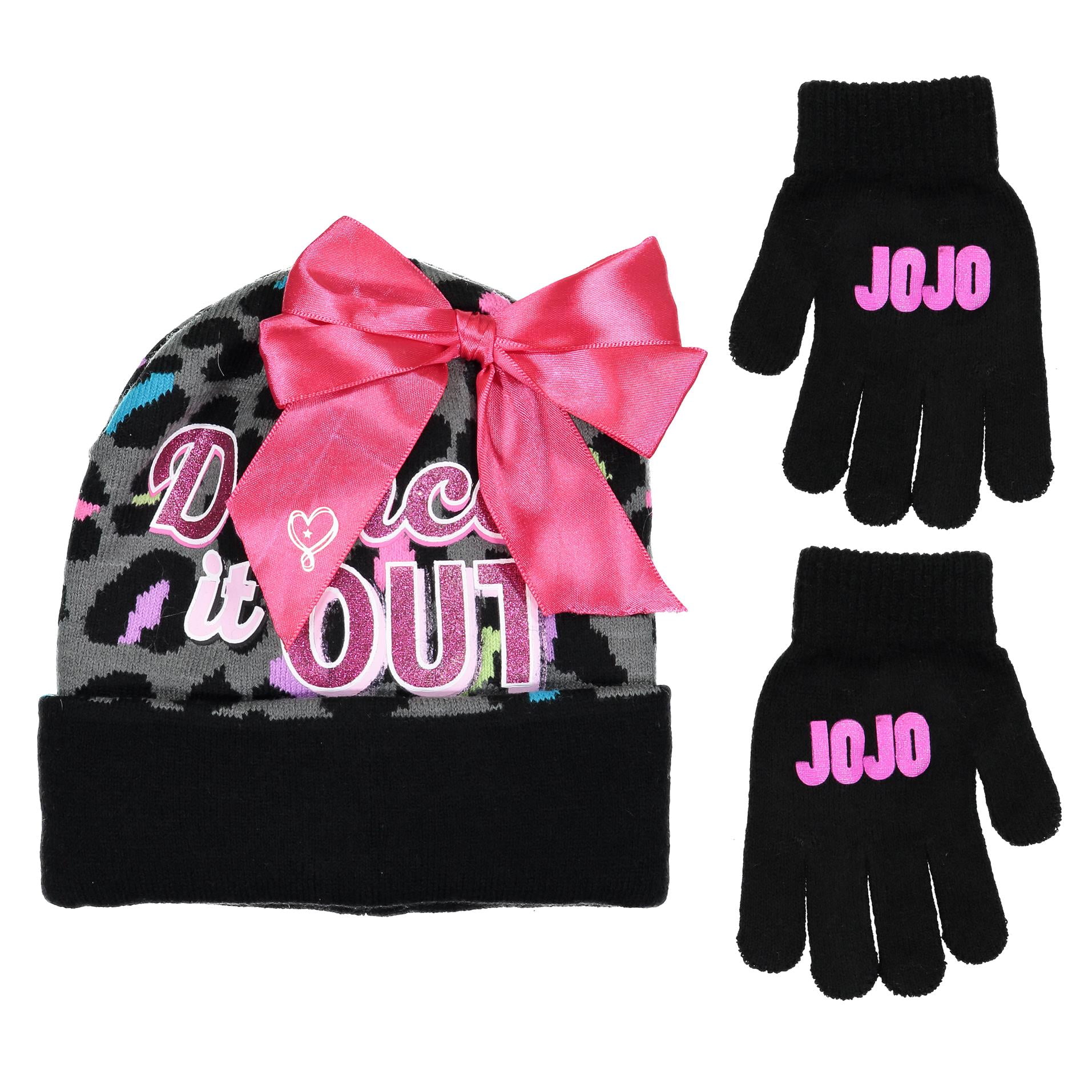 Beanie Cap - Jojo Siwa - Dance It Out Black w/Glove Hat 358515 ...