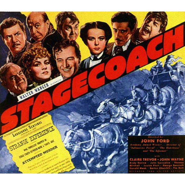 Stagecoach - movie POSTER (Style I) (11" x 14") (1939) - Walmart.com