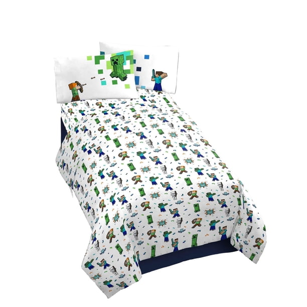 Minecraft Kids' 4-Piece Full Sheet Set, Full (Double) - Walmart.ca