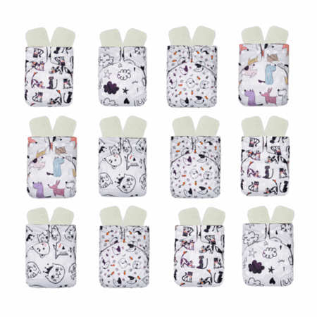 KaWaii Baby Bamboo Charcoal Gift Pack -12 One Size Bamboo Charcoal ...