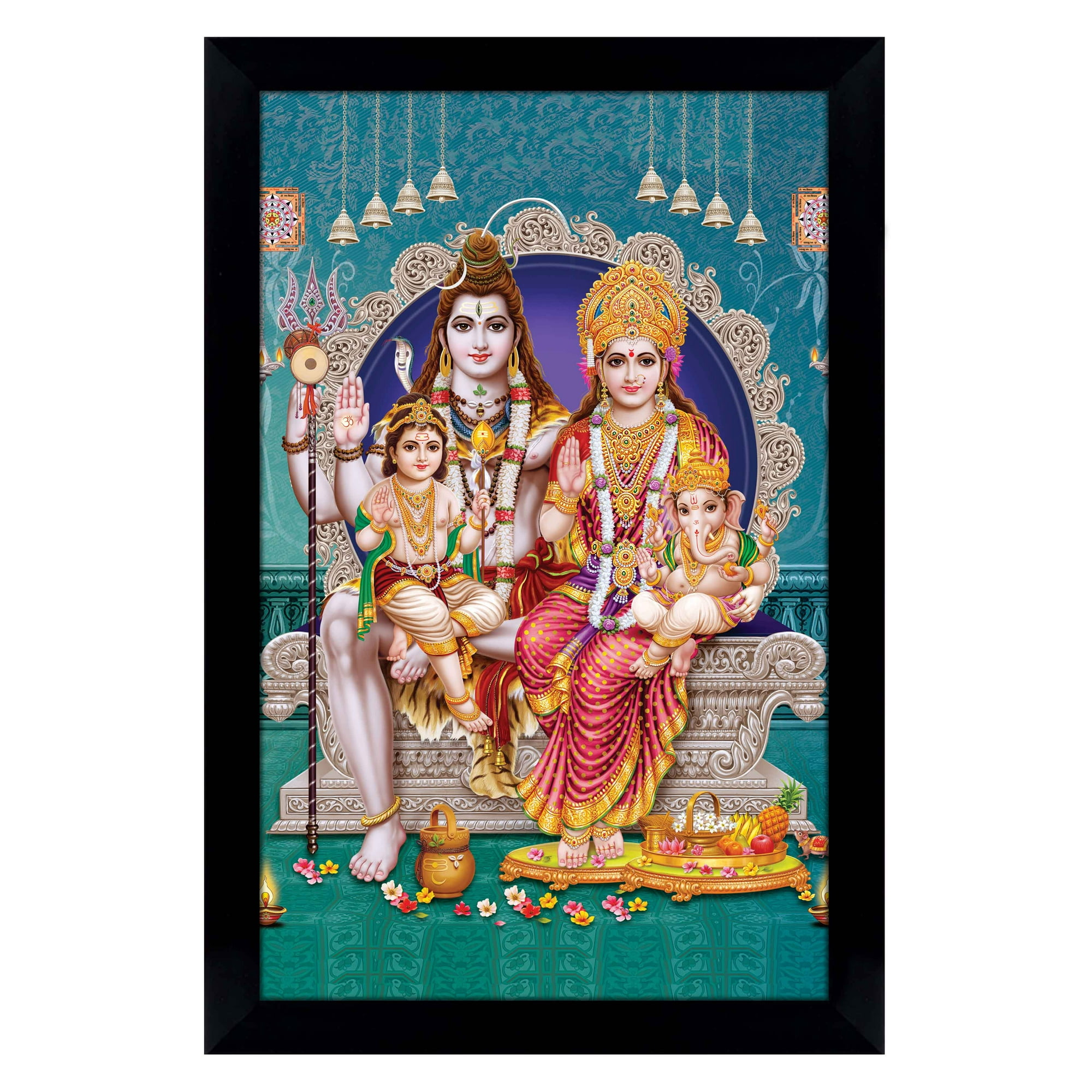 Click here for Iba Indianbeautifulart Lord Shiva With Family Pict... prices